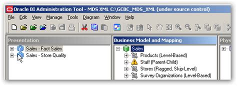 Obiee 11116 Mds Xml Repositories And Integration With Source Control