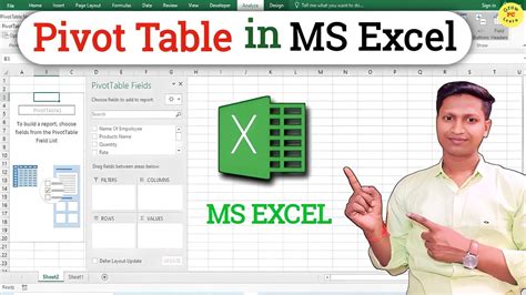 How To Create Pivot Table In Microsoft Excel Pivot Table In Excel YouTube