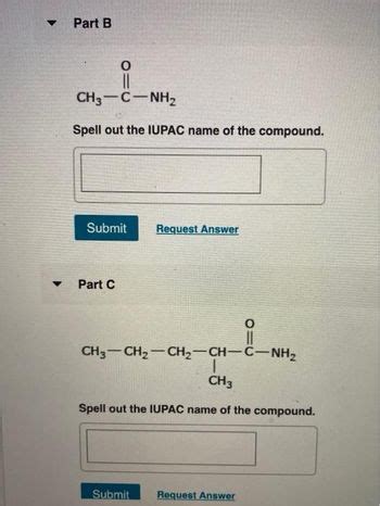 Answered: Write the IUPAC name for each of the following amides: Part A OH || | CH3-C-N-CH2-CH2 ...