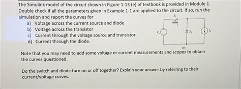 Solved The Simulink Model Of The Circuit Shown In Figure Chegg