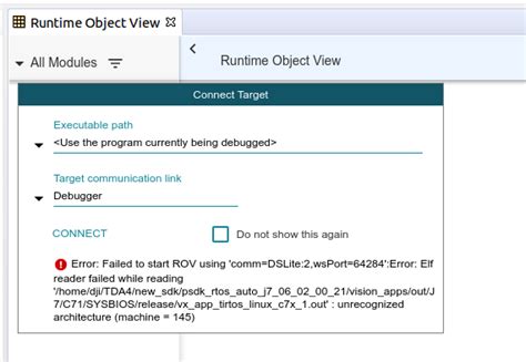 CCS TDA4VM ROV Connection Problem Processors Forum Processors TI E2E Support Forums