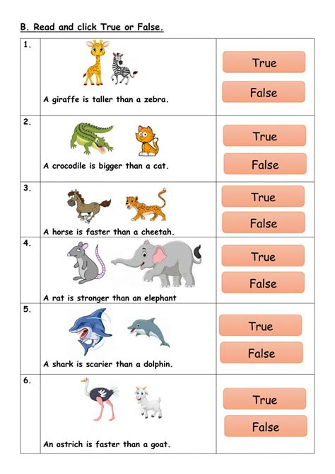 comparative language worksheets language worksheets
