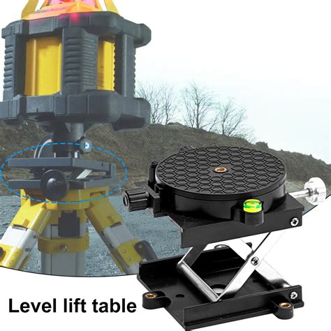 Waroomhouse Level Lift Platform Adjustable Knob 360 Degrees Rotation Self Leveling Aluminum Waroomhouse Level Lift Platform Adjustable Knob 360 Degrees Rotation Self Leveling Aluminum