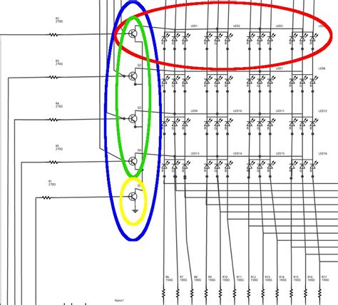 rgb led cube schematic circuit diagram
