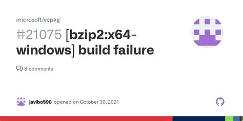 Bzip X Windows Build Failure Issue Microsoft Vcpkg GitHub