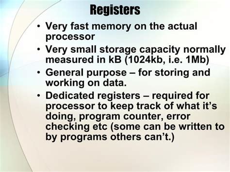 Structure And Role Of The Processor Ppt