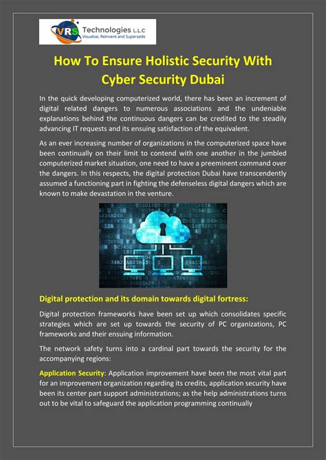 Ppt How To Ensure Holistic Security With Cyber Security Dubai