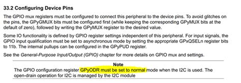 Sysconfig F2838x I2c Module Default Gpio Configuration Wrongly Set To Open Drain Arm Based
