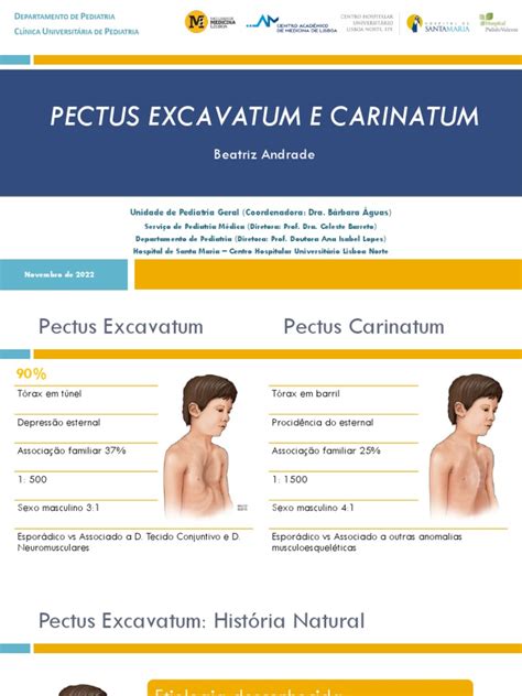 Pectus Excavatum E Carinatum Pdf Coração Causas De Morte