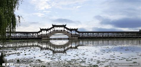锦溪廊桥摄影图 人文景观 旅游摄影 摄影图库 昵图网