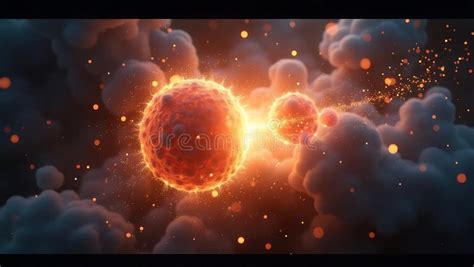 Atomic Structure In Space A Visual Representation Of Quantum Physics Stock Illustration