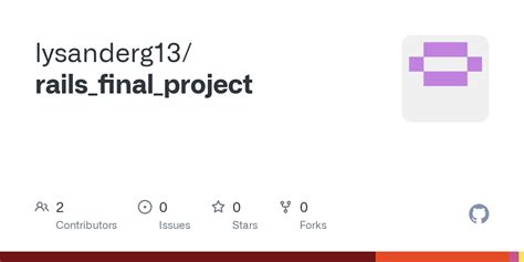Github Lysanderg13railsfinalproject