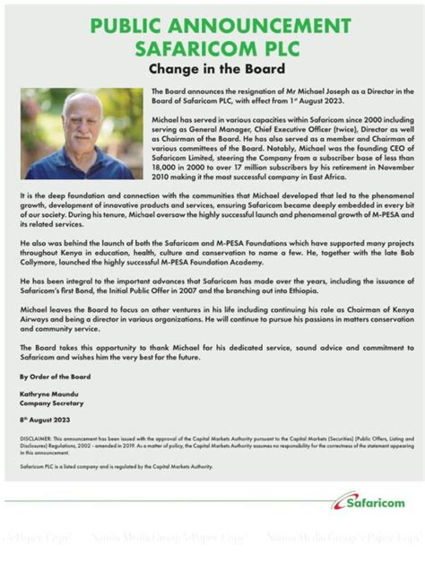 Ajay Sunder On Linkedin End Of An Era In Fintech Michael Joseph Will Always Be Best Known As…