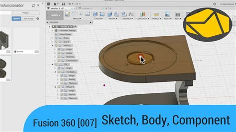 Fusion 360 [007] Sketch Body Component Youtube