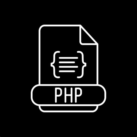 php line inverted icon 42838652 vector art at vecteezy