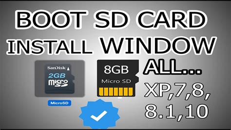 booting windows from an sd card youtube