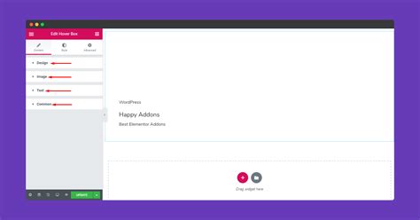 Hover Box HappyAddons