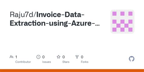 Github Raju7d Invoice Data Extraction Using Azure Document Intelligence