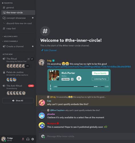 Actually Useful Spotify Embed R Discordapp