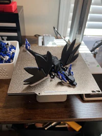 Mega Charizard X Flexi Articulated Pokémon By Ixpatch Makerworld Download Free 3d Models