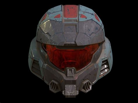 Halo Mk Vii Helmet With Attachments 3d Print File 3d Model 3d Printable Cgtrader