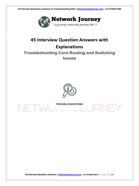 45 Interview Question Answers With Pdf Computer Network Routing
