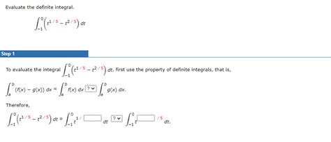 Solved Evaluate The Definite Integral T T DtStep Chegg