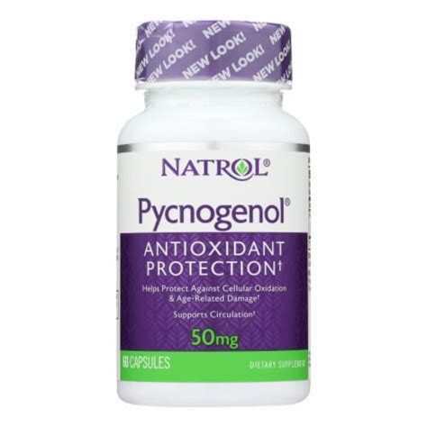 Natrol Pycnogenol 50 Mg 60 Capsules Case Of 1 60 Cap Each Kroger