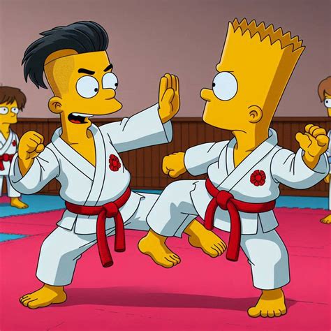 Bart Simpson Karate Tournament By Logarrevan On Deviantart
