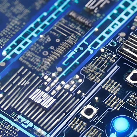 Premium Photo A Detailed Closeup Of A Circuit Board With Intricate Electronic Components And Chips