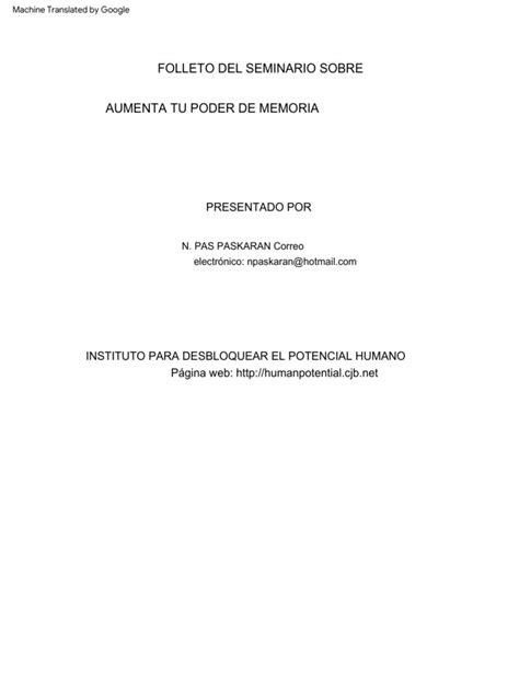 Improve Memory Handout Brinkster Pdf Memoria Oscilación Neural