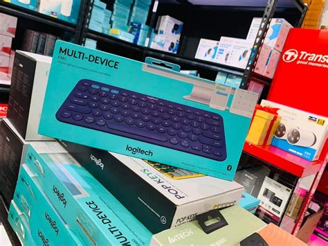 Logitech K380 Multi Device Bluetooth Keyboard For Computers Tablets And Phones Blue Computers