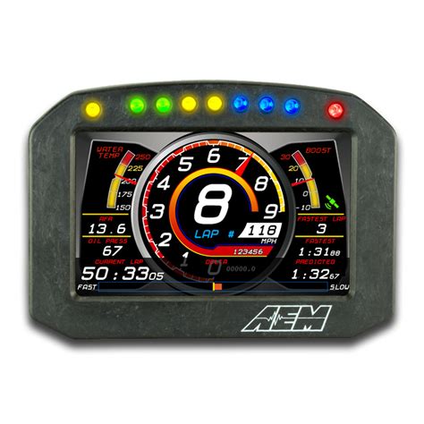 Ev West Aem Cd5 Carbon Flat Panel Can Bus Display Aem