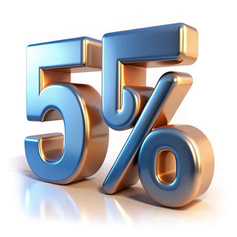 3d Rendering Of 55 Percent For A Bold Visual Impact Premium Ai