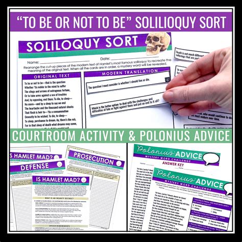 Hamlet Activity Bundle Creative Activities And Assignments Shakespea