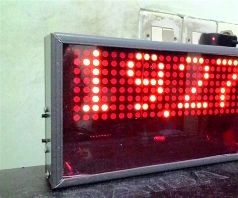 Diy Cassing Digital Clock Dot Matrix With Canal U Cable Instalation 6