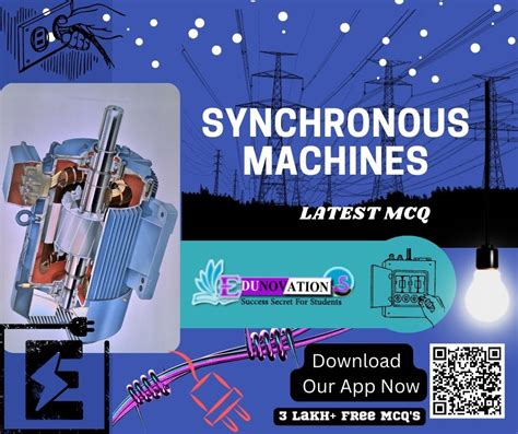 Synchronous Machines Electrical Engineering Gk Mcq Mcqs Multiple Choice Questions