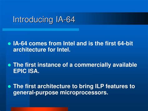 ppt epic architecture explicitly parallel instruction computing