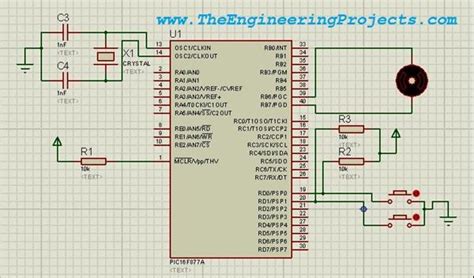 Dc Motor Drive Circuit In Proteus Isis The Engineering Projects