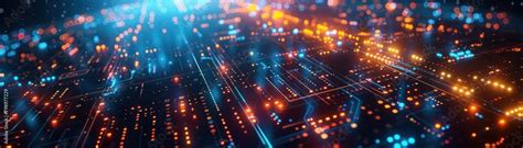 Firewall Network Map Glowing On A Monitor Cybersecurity Data