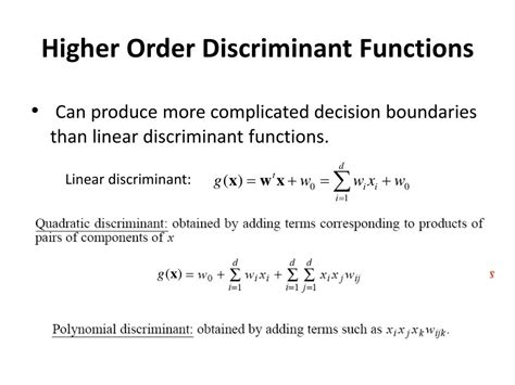 PPT Linear Discriminant Functions Chapter 5 Duda Et Al PowerPoint Presentation ID 3407533