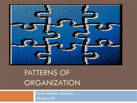 Ppt Patterns Of Organization Powerpoint Presentation Free Download