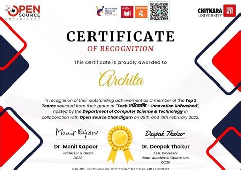 Archita Jain On Linkedin Givemycertificate Community Tech