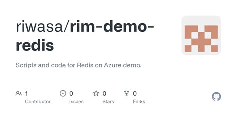Github Riwasarim Demo Redis Scripts And Code For Redis On Azure Demo