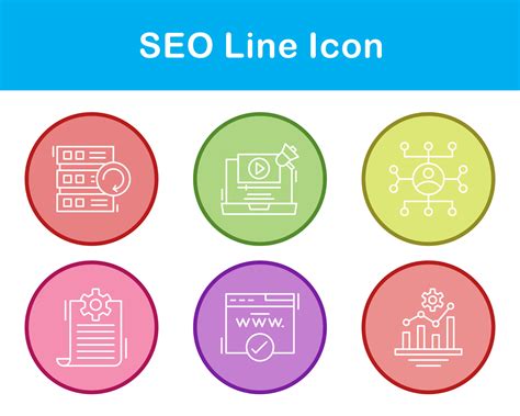Seo Vector Icon Set 21359270 Vector Art At Vecteezy