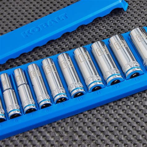 Kobalt 14 In Drive Metric Deep Socket Set 10 Pieces 81714 At