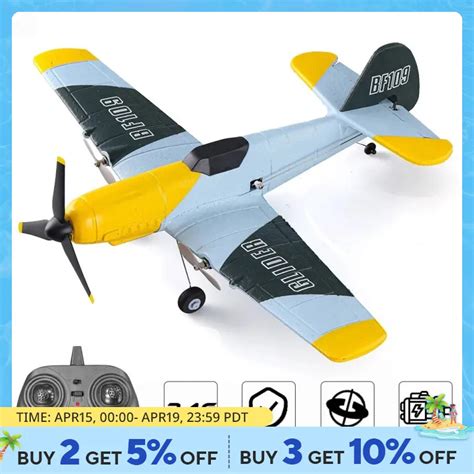 Rtf Rc Warbird Bf109 Rc 2 4g 3ch Epp