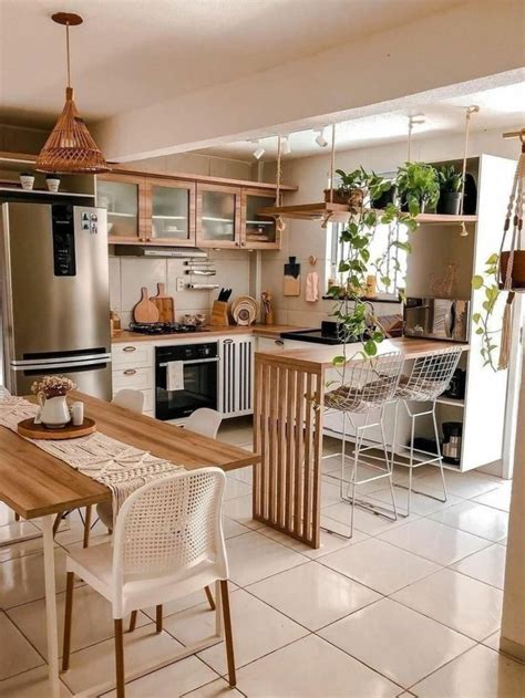 Кухня в скандинавском стиле Ev Iç Mekanları Iç Tasarım Mutfak Bohem Iç Tasarım