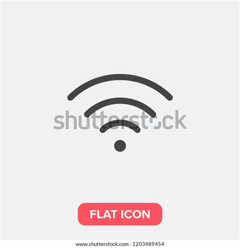 Wifi Modern Simple Flat Vector Illustration Stock Vector Royalty Free Shutterstock