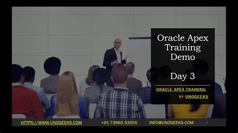 Oracle Apex Training Demo Day 3 Oracle Apex Developer Oracle Apex